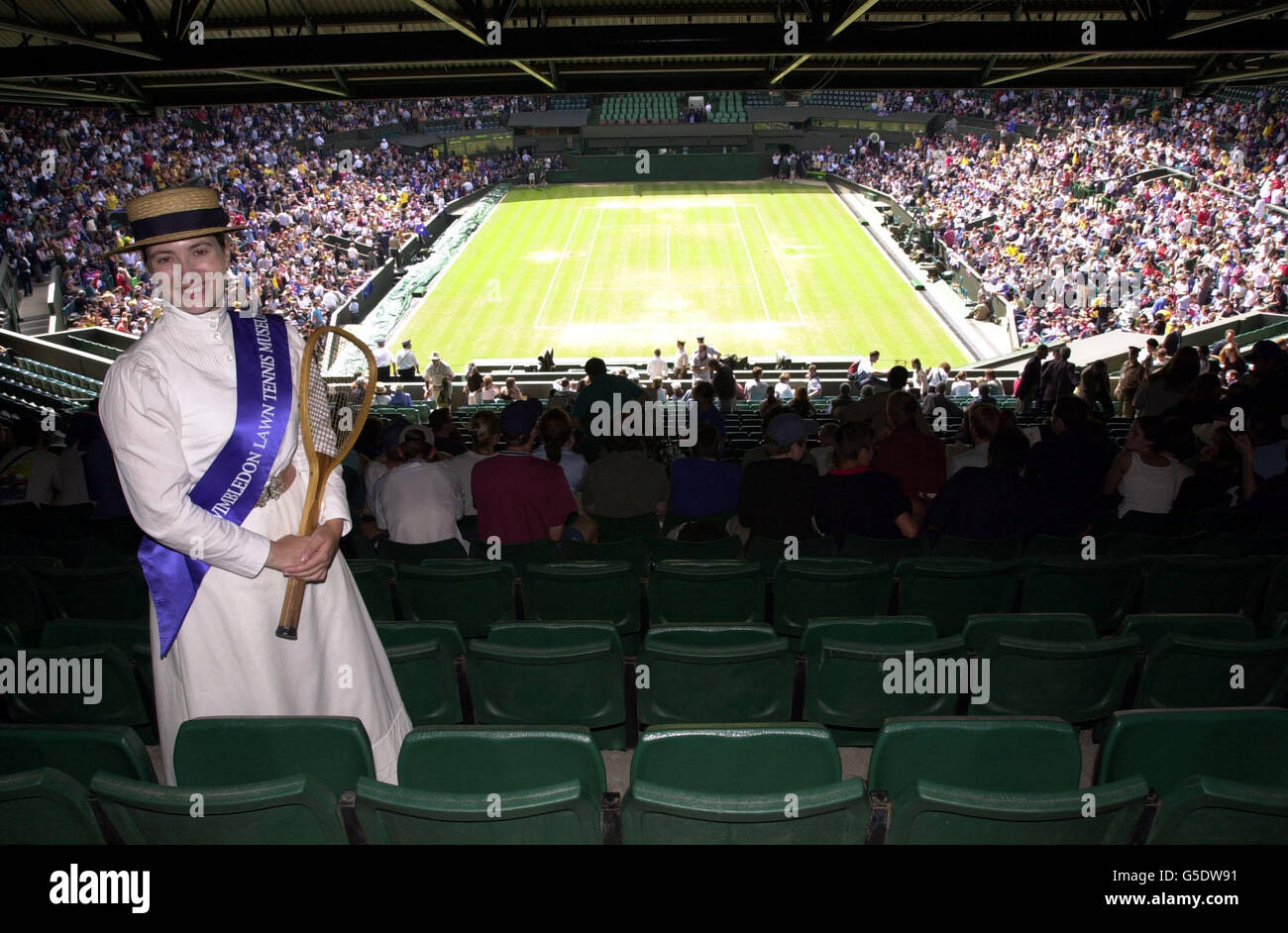 NO COMMERCIAL USE: Lisa D'Agostiino of the Wimbledon tennis Museum ...
