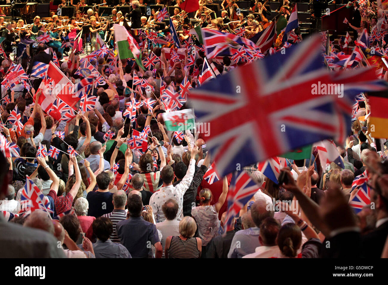 BBC Last night of the Proms Stock Photo - Alamy