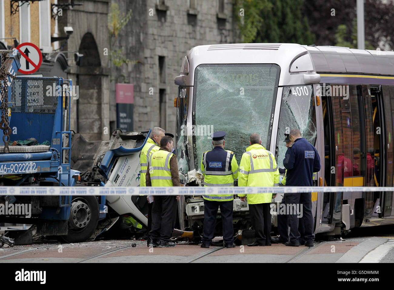 Dublin tram crash hi-res stock photography and images - Alamy