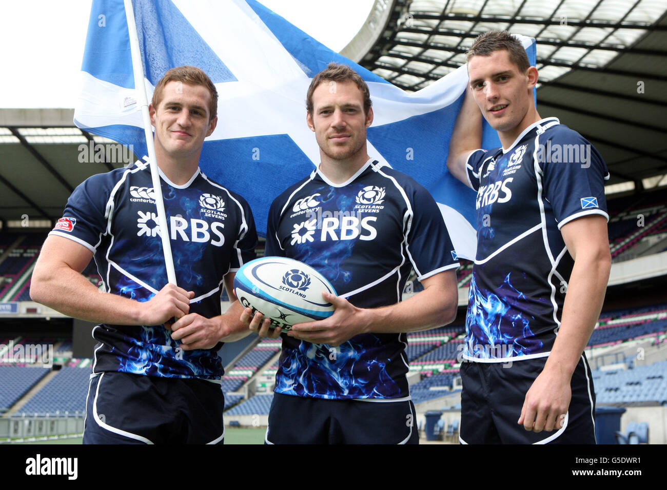 Rugby Union - Scotland 7's Photocall - Murrayfield Stock Photo - Alamy