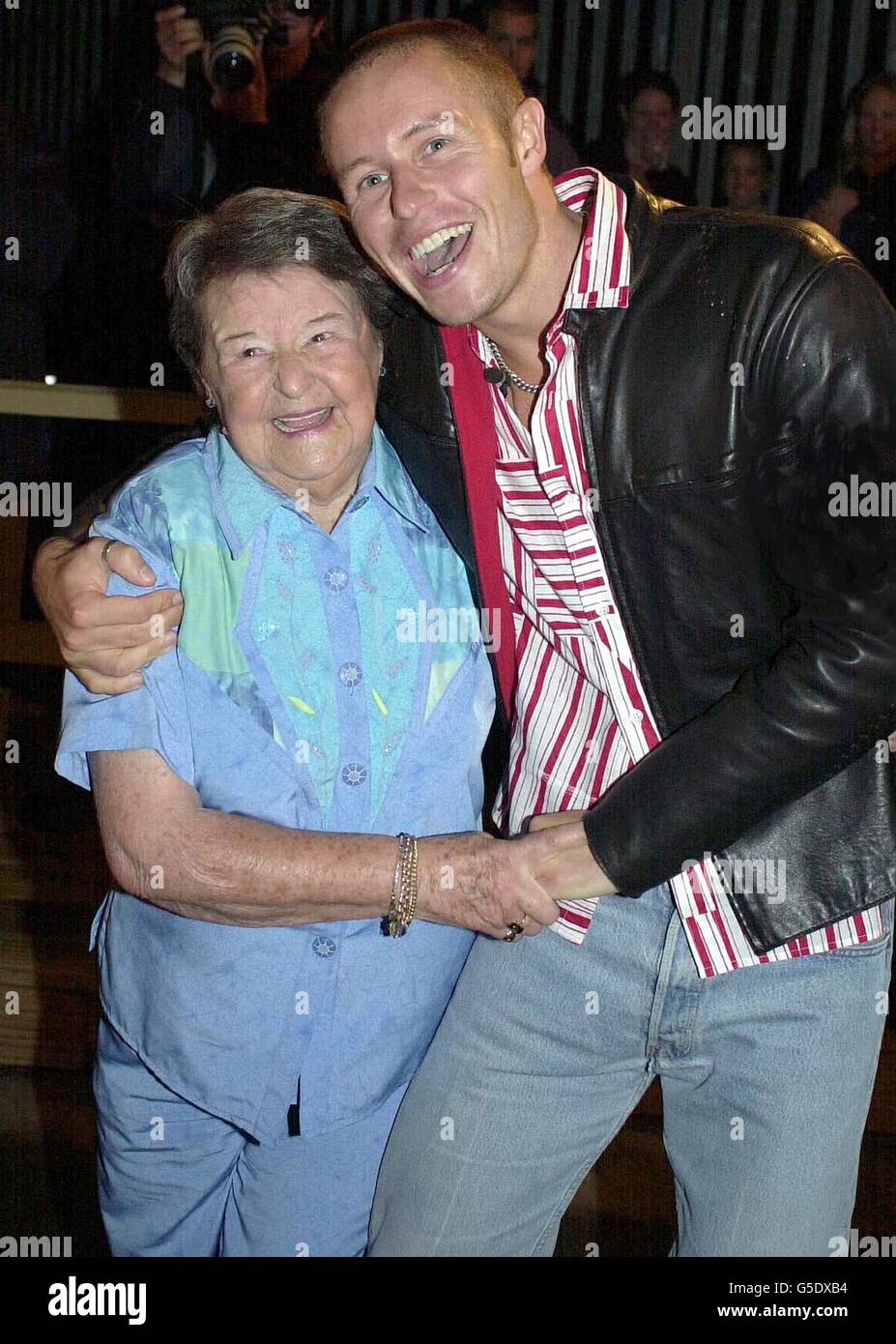 Josh Rafter gives his grandmother Gladys a hug as he leaves the Channel ...
