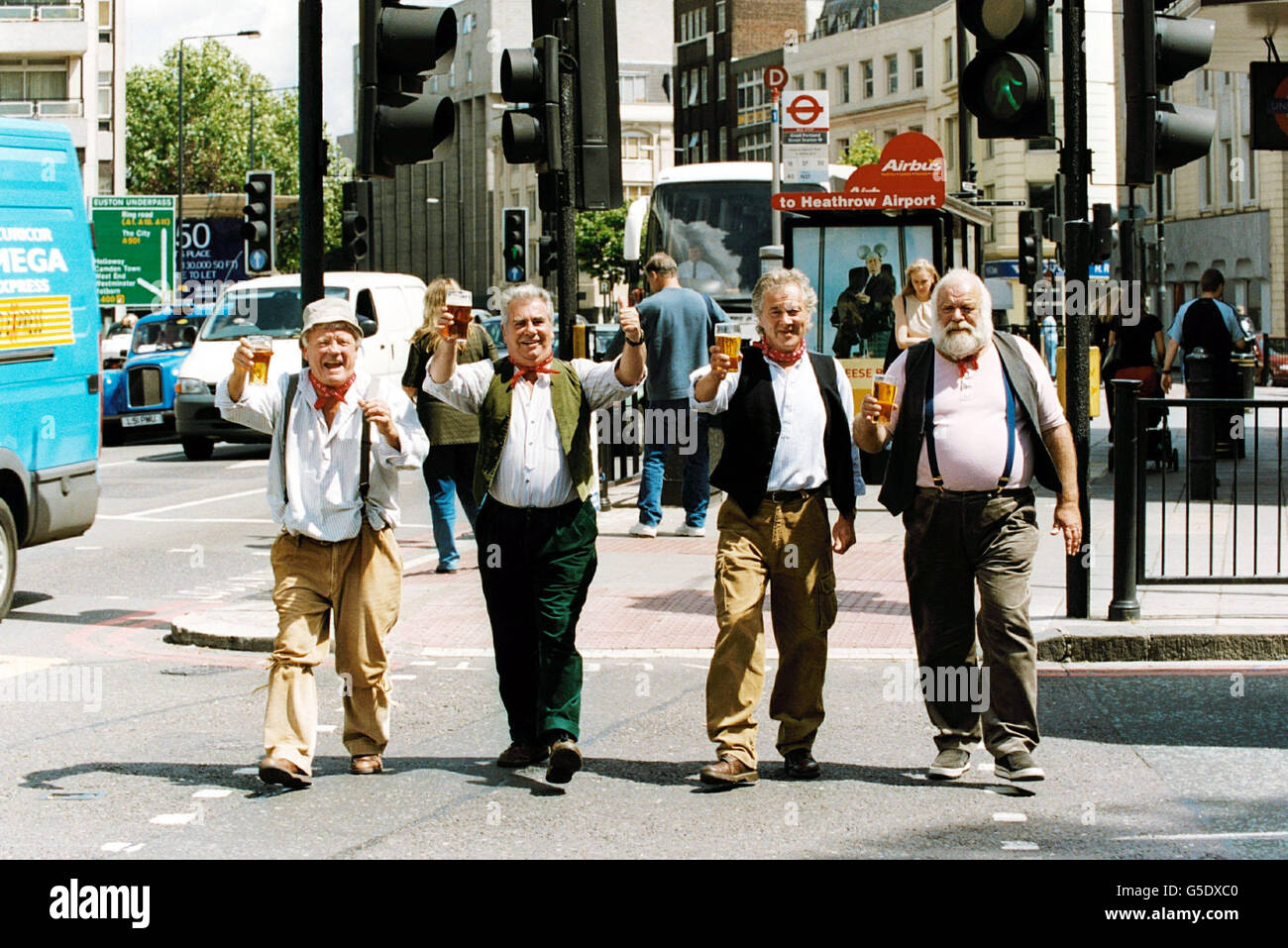 The Wurzels (l-r) Tommy Banner, Pete Budd, David Wintour and John ...