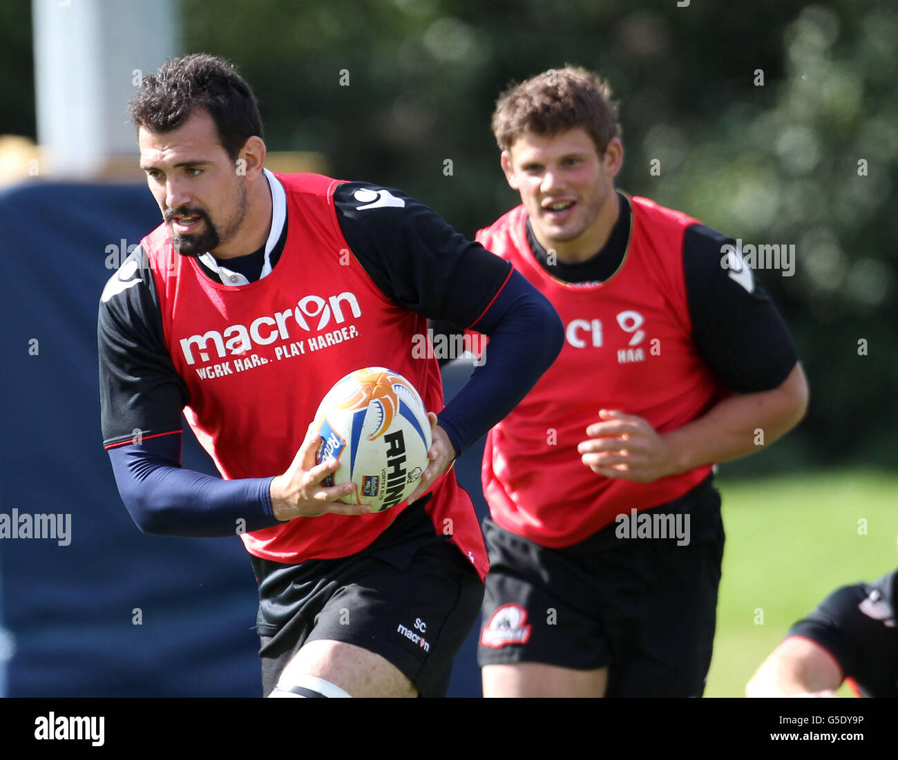 Edinburgh Rugby's Sean Cox during the training session at Murrayfield ...