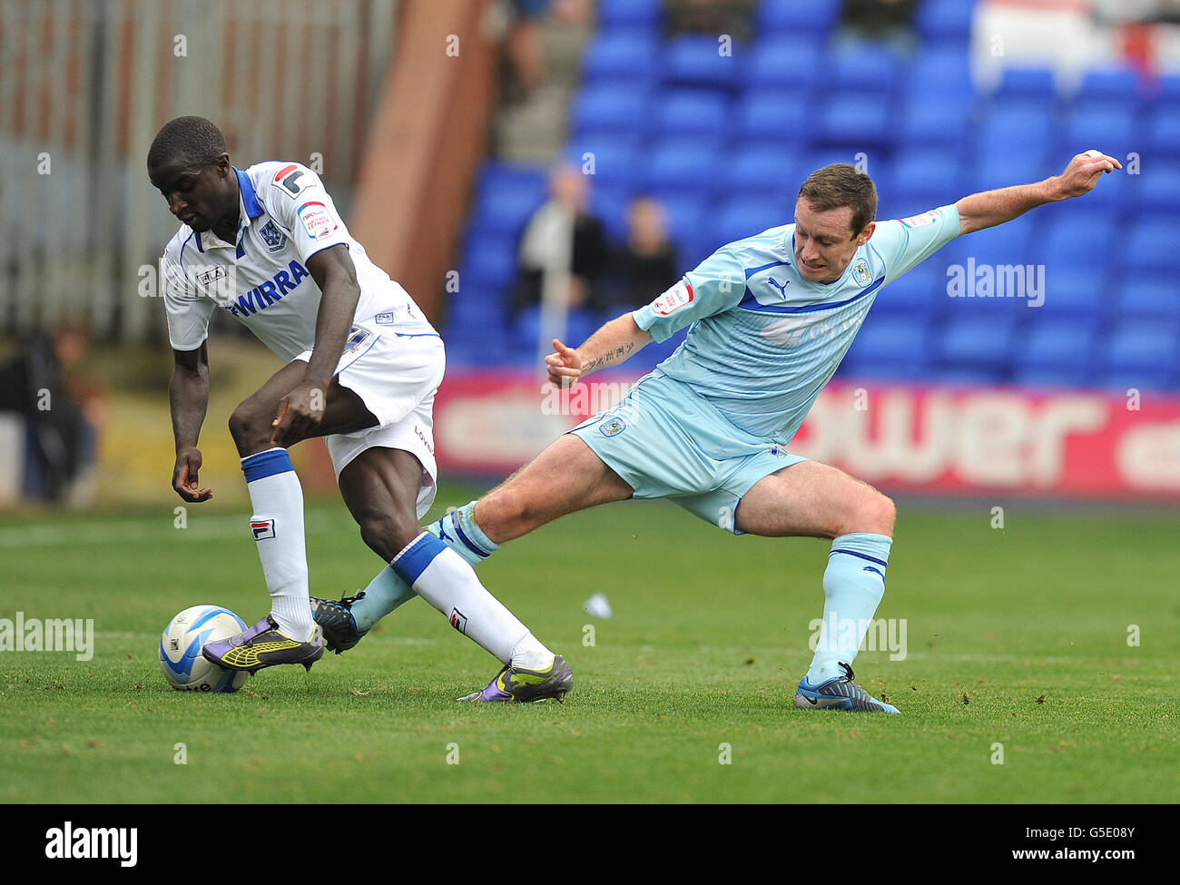 Tranmere Rovers Zoumana Bakayogo and Coventry City's Stephen Elliott ...