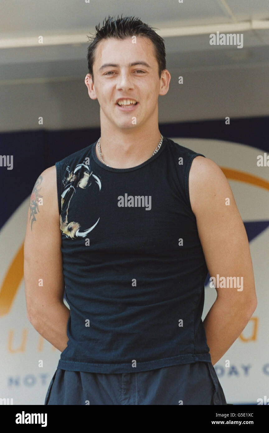 A member of boy band Point Break performing at the Peugeot 307 Summer ...