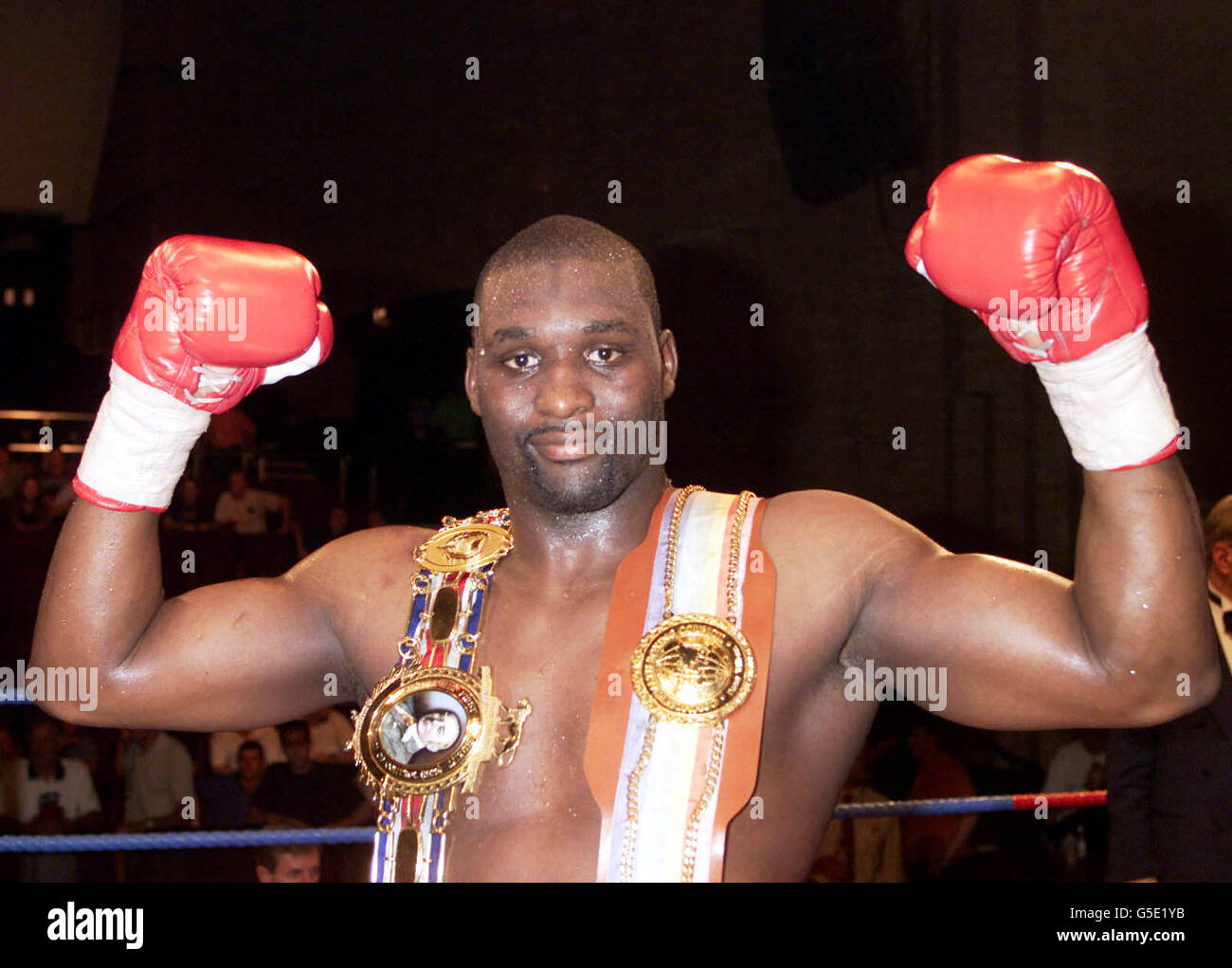 Danny Williams with British & Commonwealth Heavyweight title belts ...