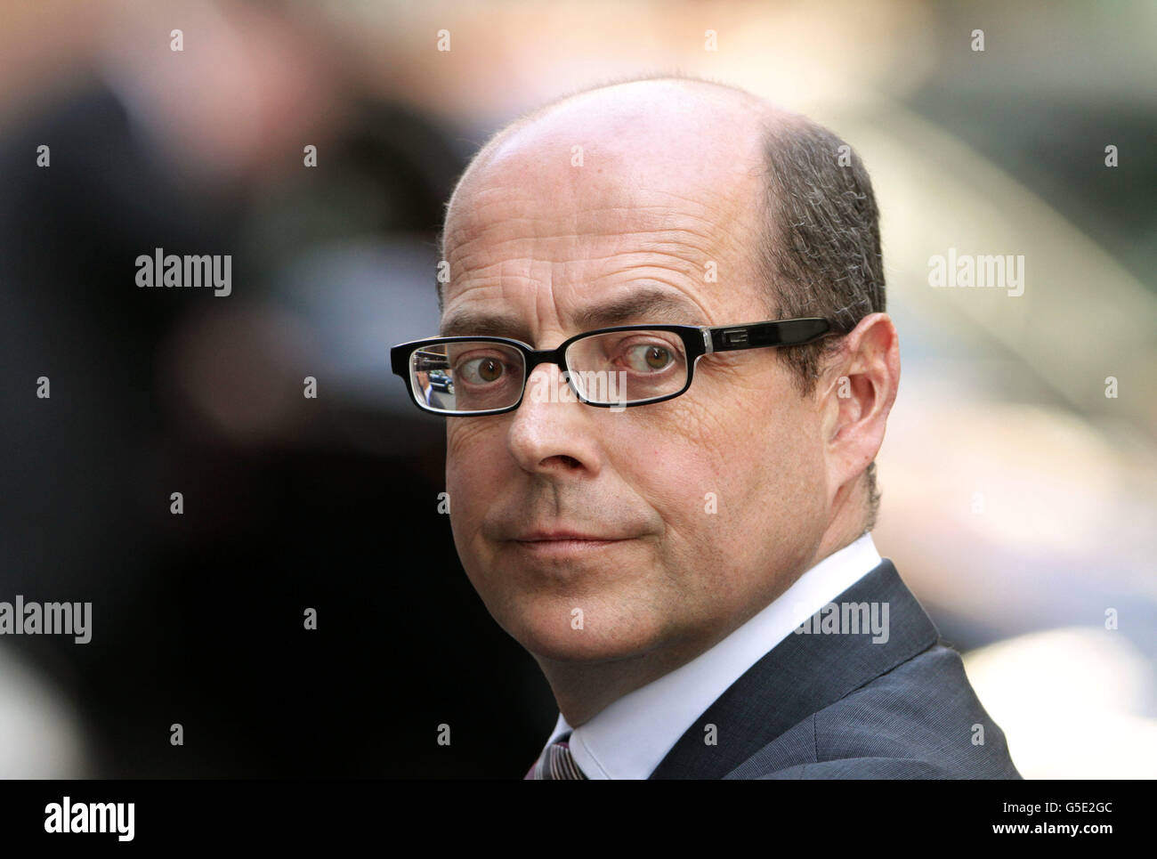 BBC political journalist Nick Robinson at No 10 Downing Street in ...