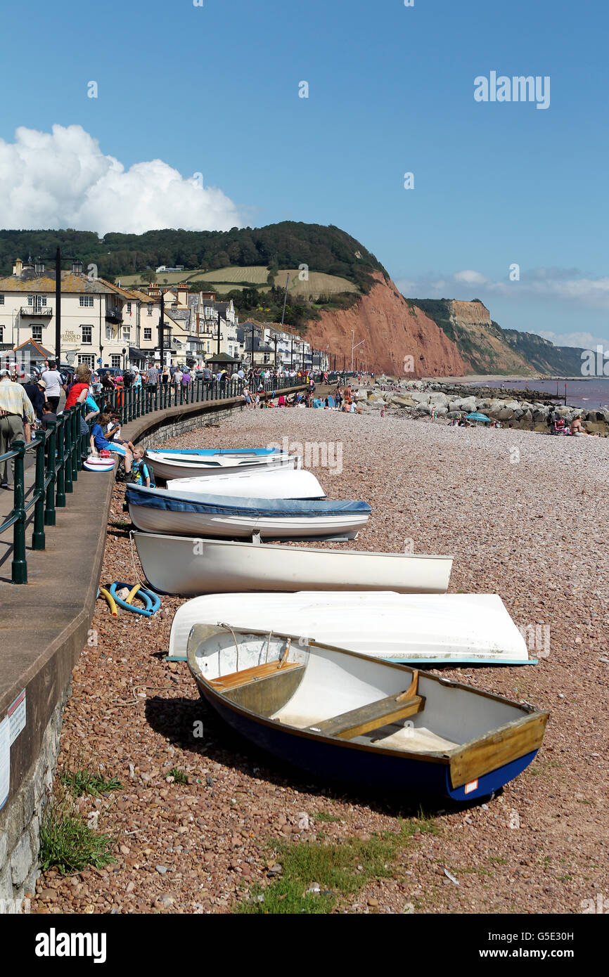 Devon Views. General View of Sidmouth in Devon Stock Photo - Alamy