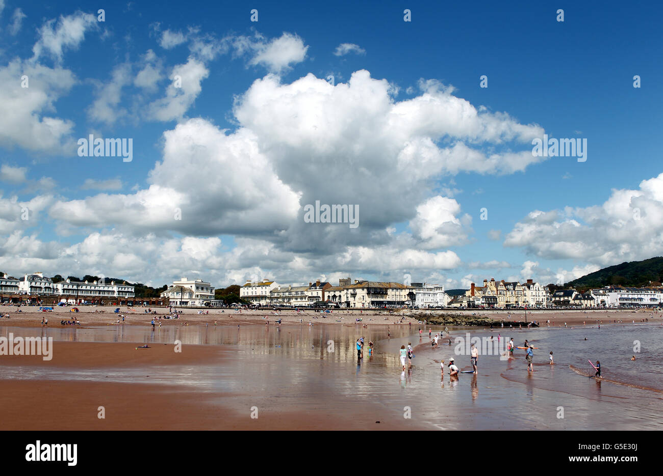 Devon Views. General View of Sidmouth in Devon Stock Photo - Alamy