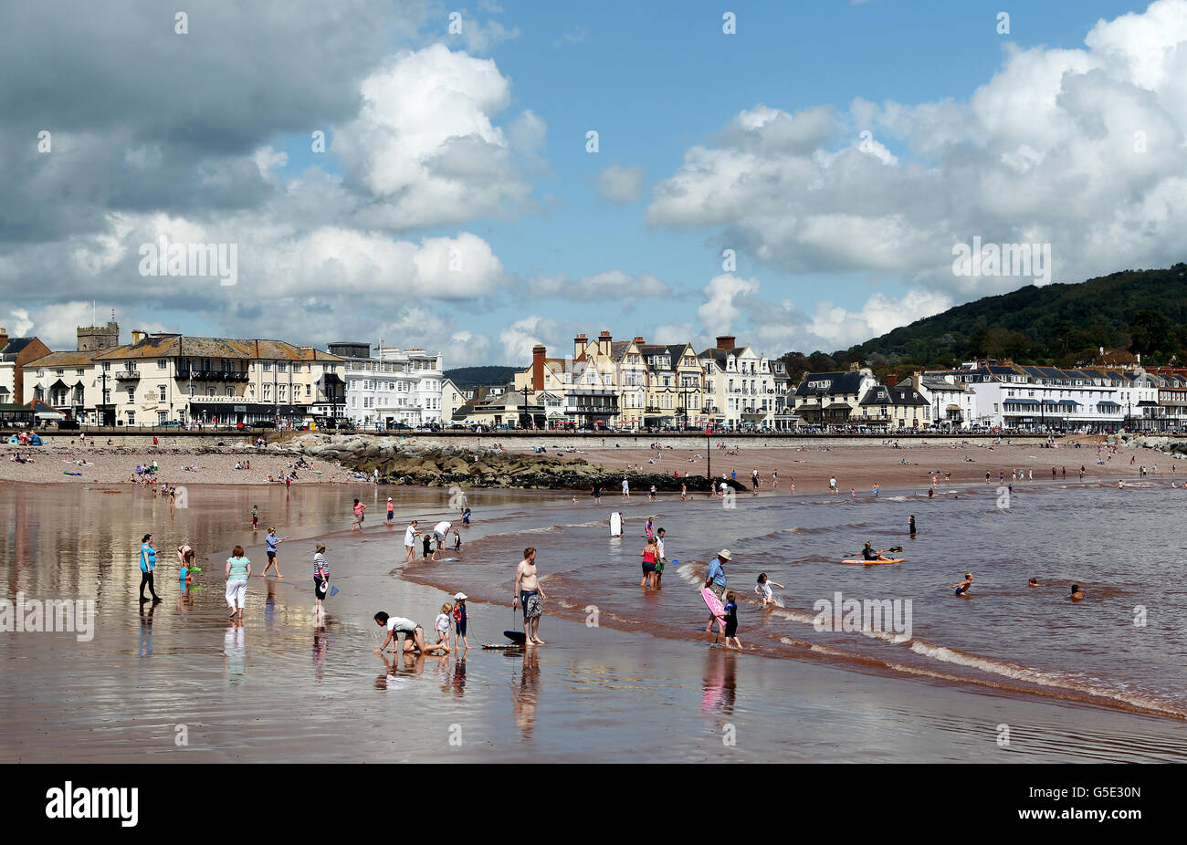 Devon Views. General View of Sidmouth in Devon Stock Photo - Alamy