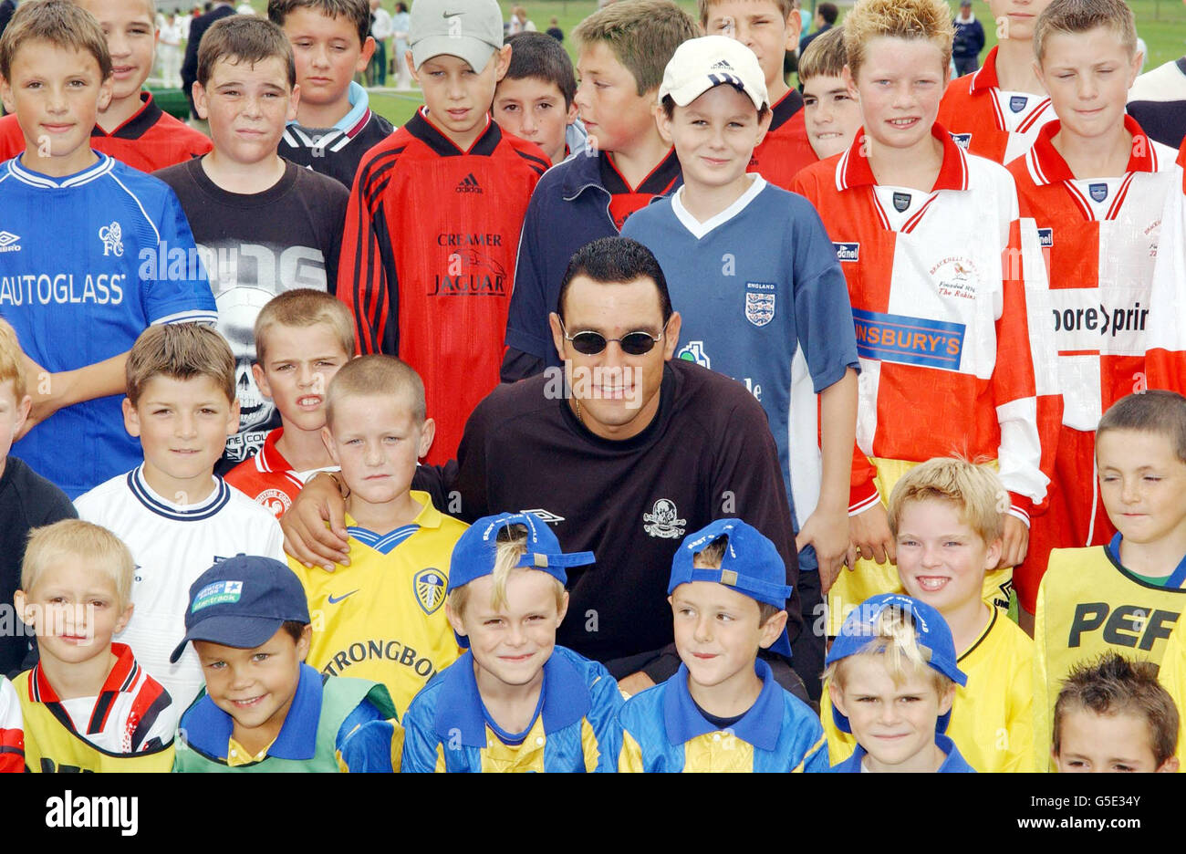 Former sports personality, Vinnie Jones at The Blue Square Shergar cup ...