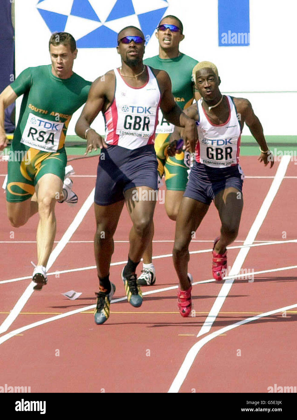 Christian Malcolm World Athletics Championships Stock Photo - Alamy