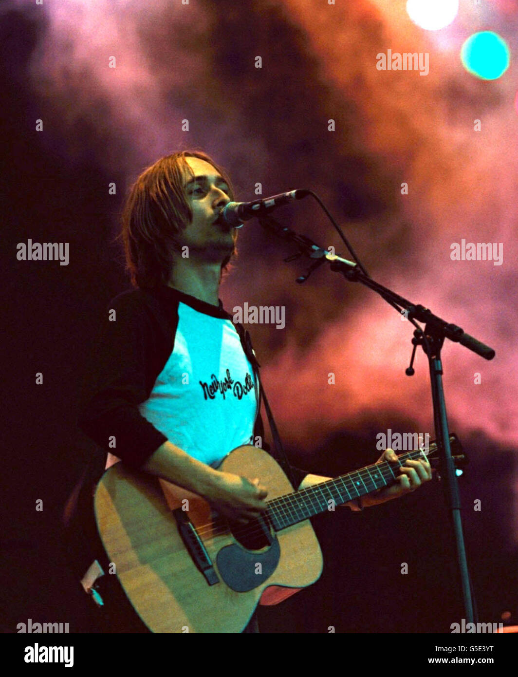 Singer Neil Hannon, of indie pop band the Divine Comedy, performing on ...