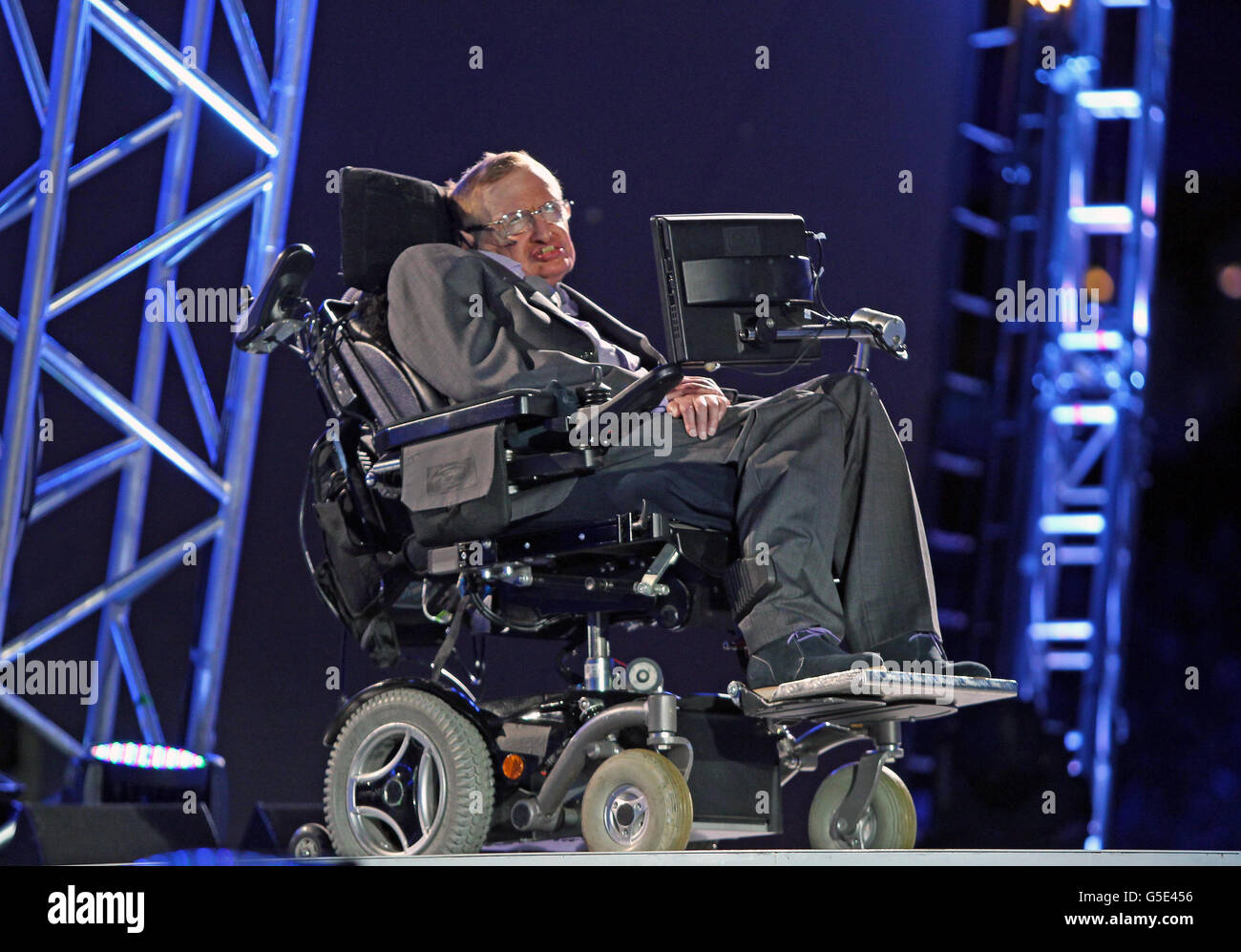 Professor Stephen Hawking during the Opening Ceremony for the London ...