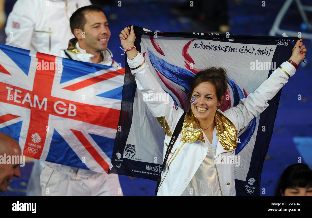 Members of Great Britain's Paralympic Team enter the stadium during the ...