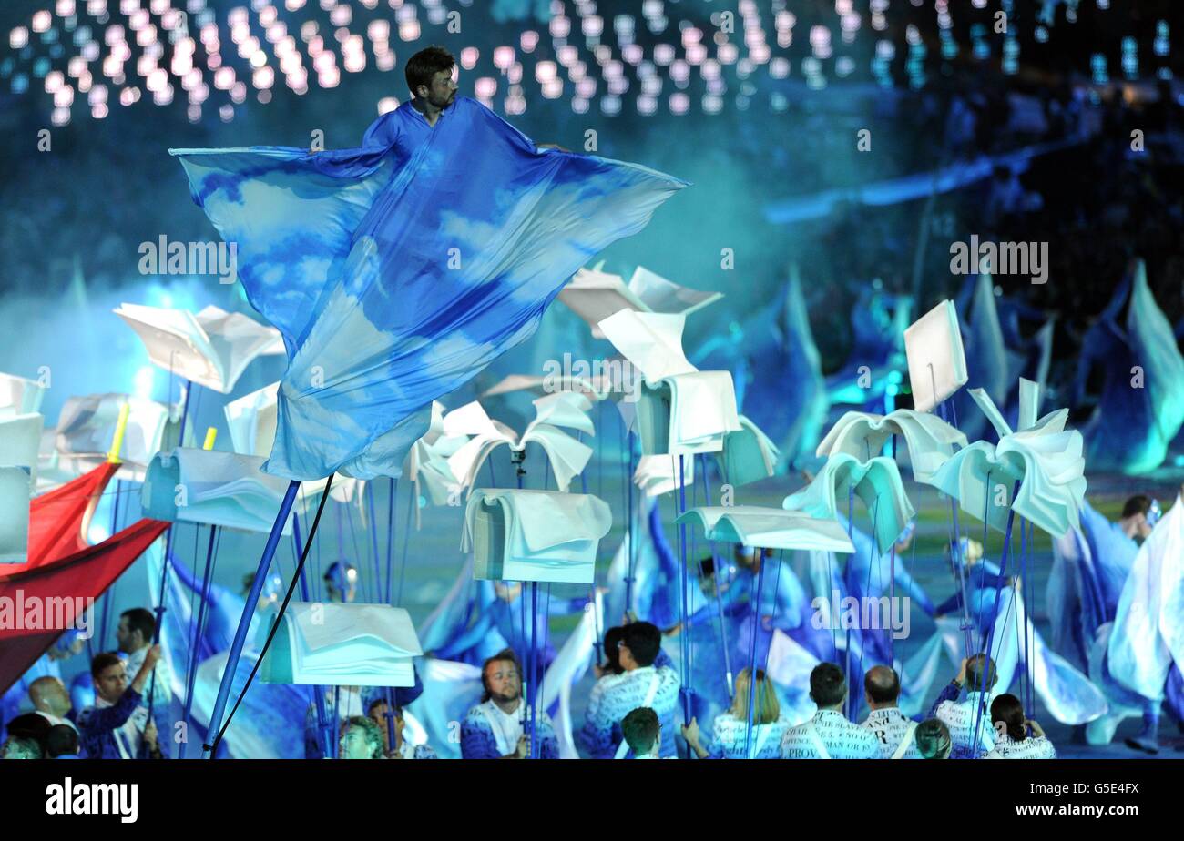 London Paralympic Games - Day 0. Performers during the Opening Ceremony ...