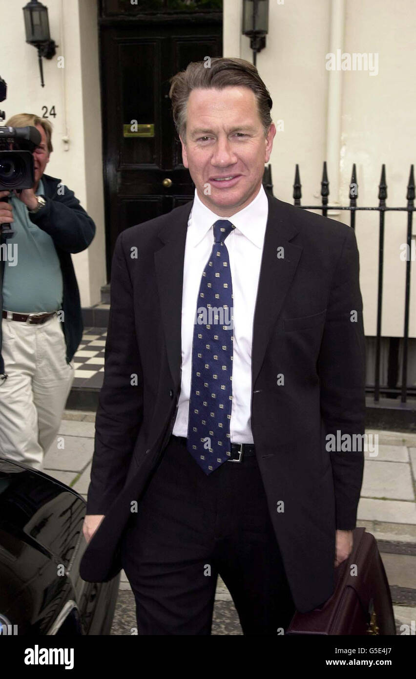 Mp michael portillo leaves his home in belgravia hi-res stock ...