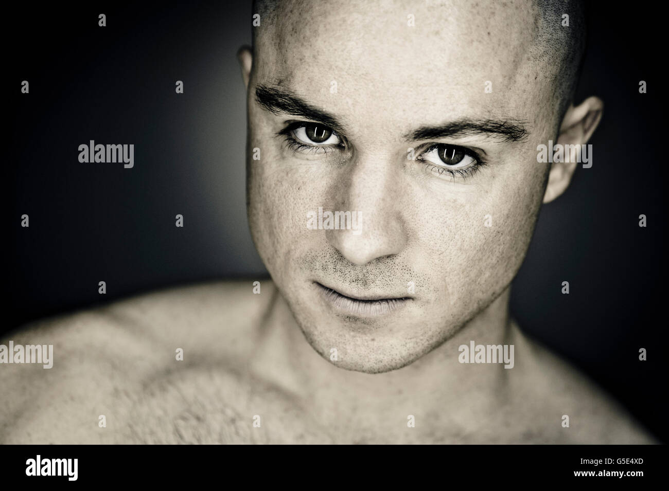 Portrait bald headed old man hi-res stock photography and images - Alamy