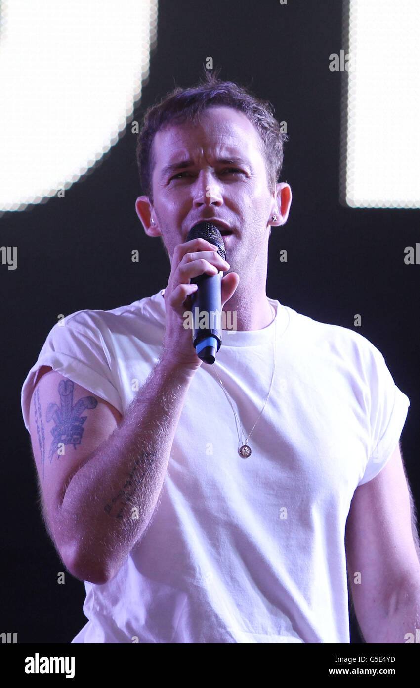 Jay James Picton performing at the BT London Live event in Trafalgar ...