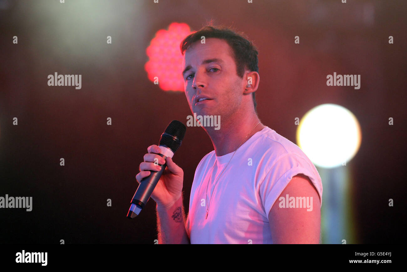 BT London Live. Jay James Picton performing at the BT London Live event ...