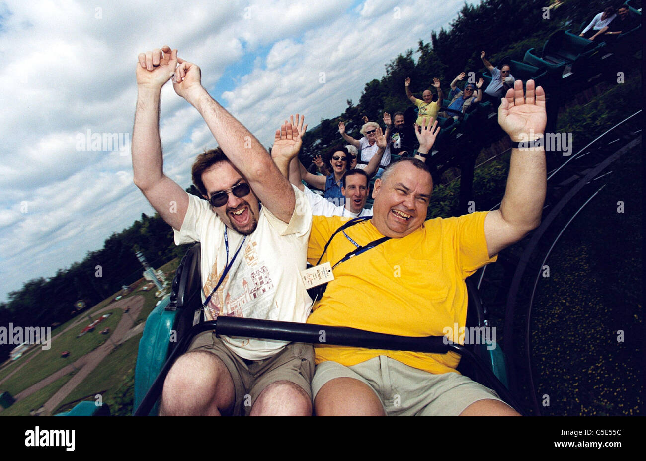 Kleman Vortex Thorpe Park Stock Photo - Alamy