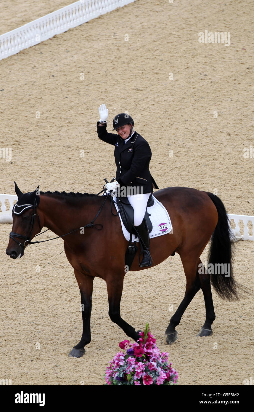 New Zealand's Rachel Stock competes in the Dressage Individual ...