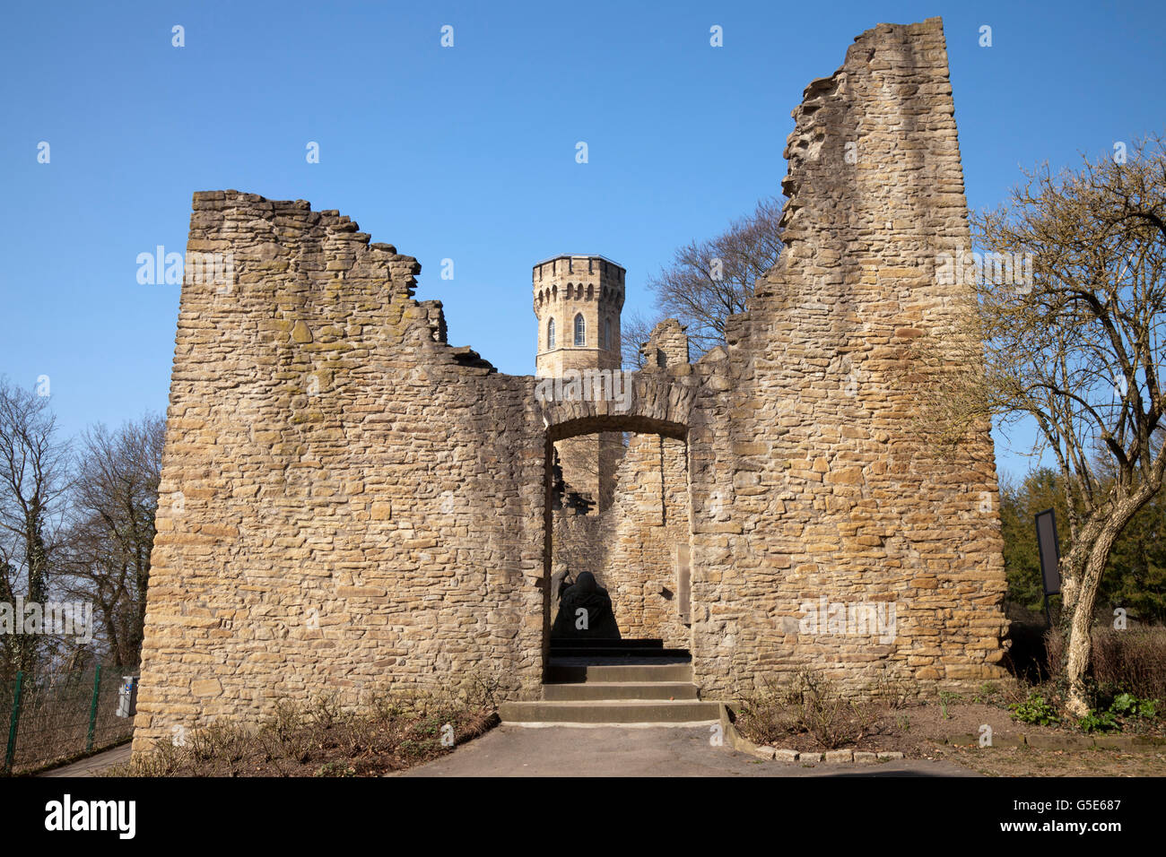 Ruin hohensyburg with vincketurm hi-res stock photography and images ...