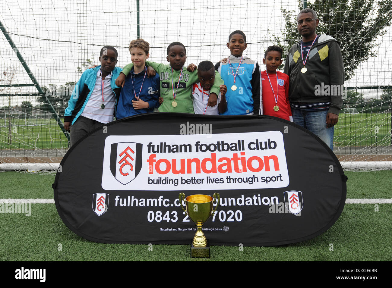 Soccer lambeth world cup final motspur park hi-res stock photography ...