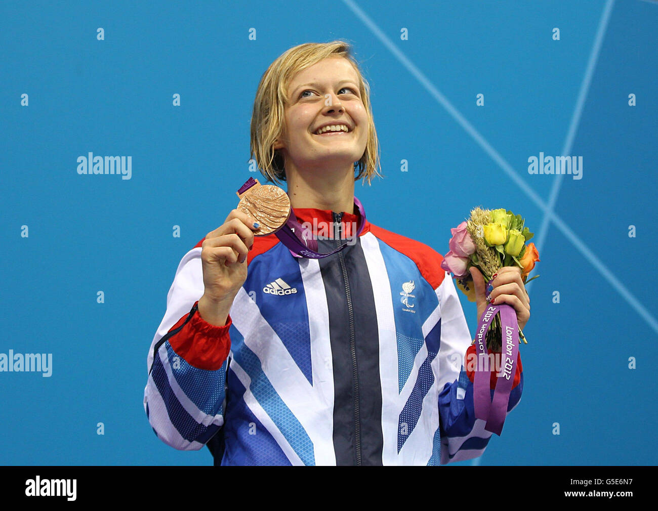 Great Britain's Hannah Russell celebrates with her Bronze Medal for the ...