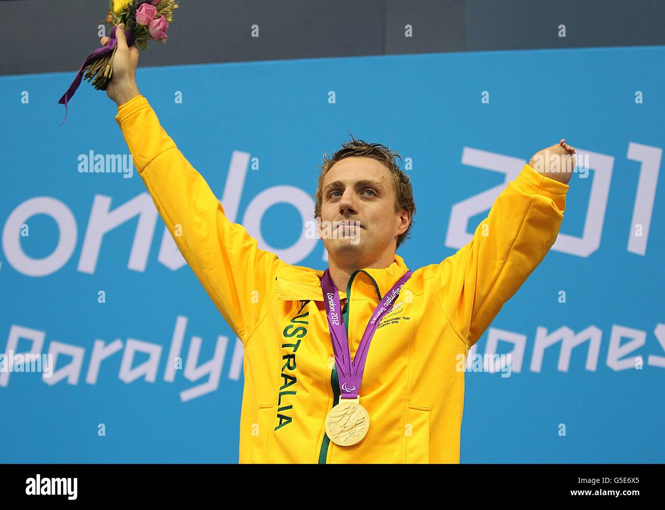 Australia's Matthew Cowdrey after winning the Gold Medal in the Men's ...