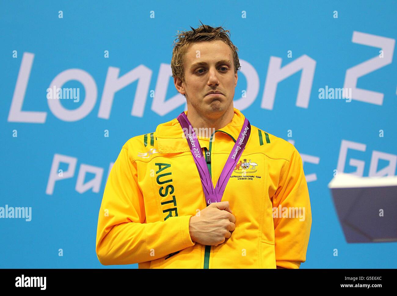 Australia's Matthew Cowdrey after winning the Gold Medal in the Men's ...