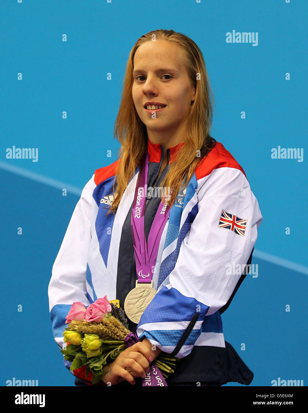 Great Britain's Louise Watkin after winning Silver in the Women's 50m ...