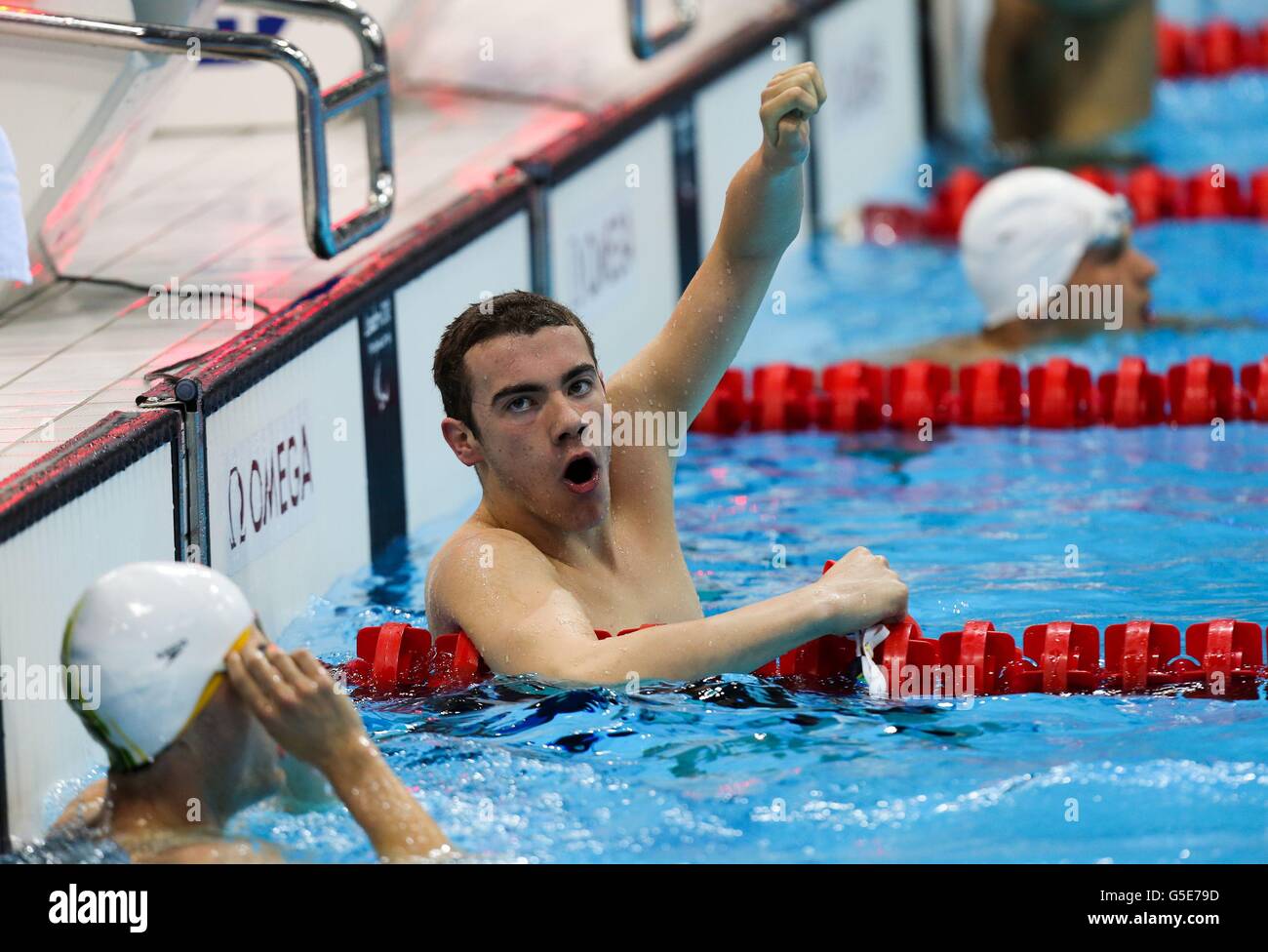 Great Britain's Josef Craig celebrates winning the men's 400m freestyle ...