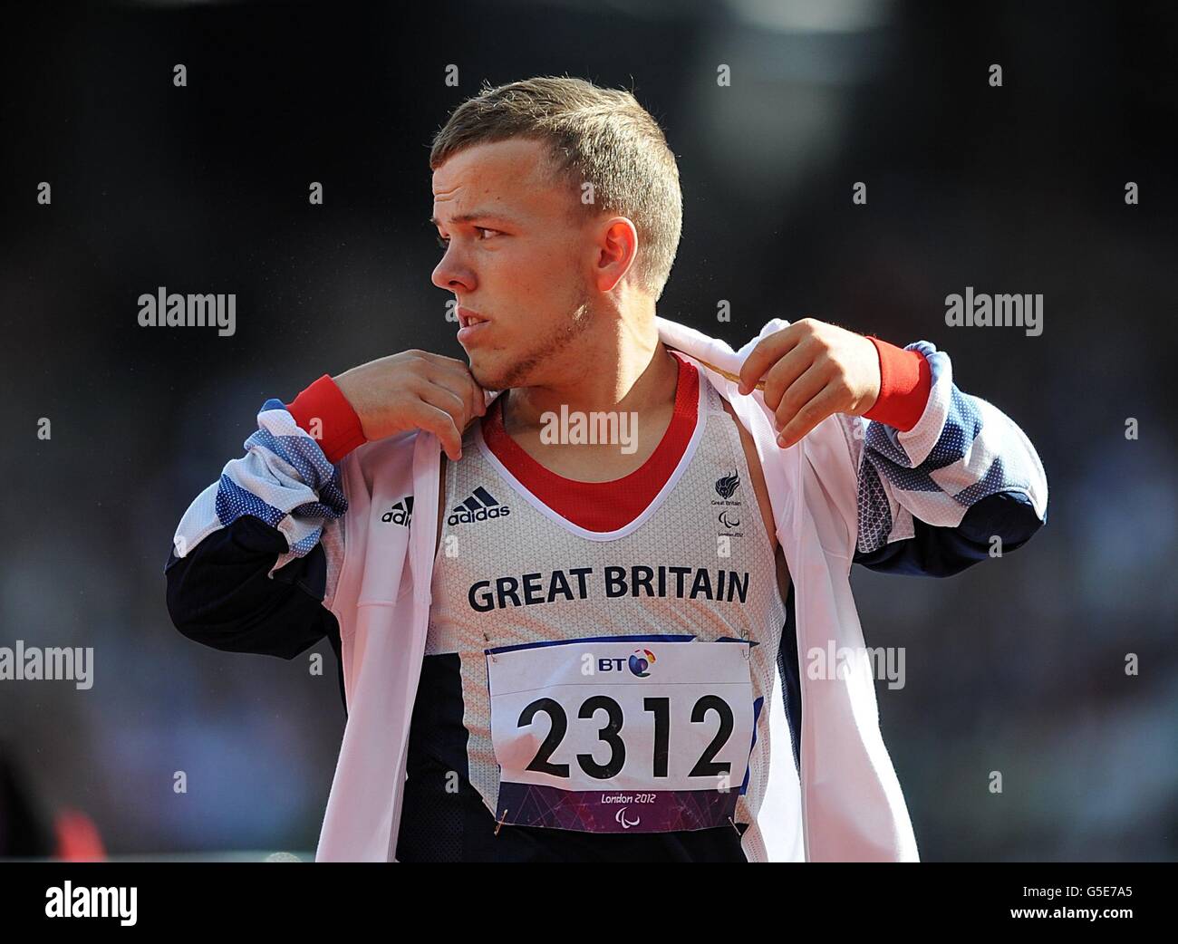 Great Britain's Kyron Duke during the Men's Shot Put - F40 at the ...