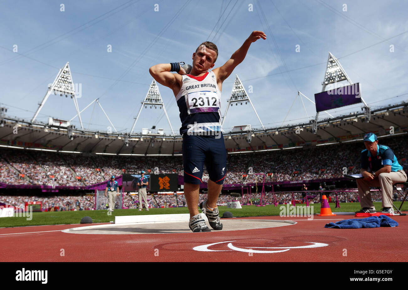 Great Britain's Kyron Duke during the Men's Shot Put F40 category in ...