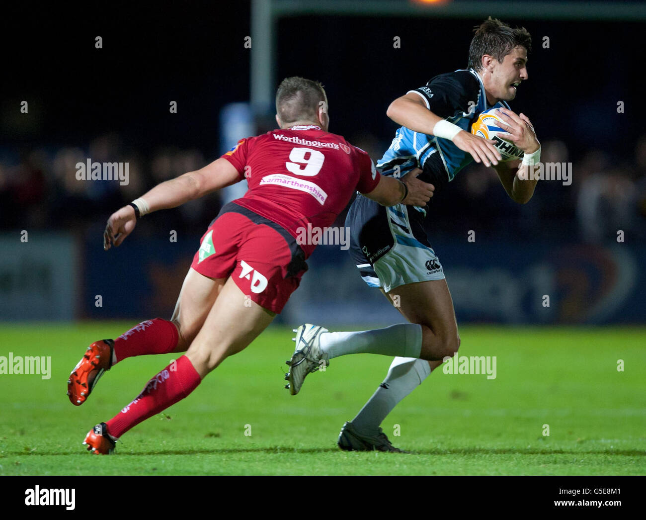Glasgow warriors peter murchie rabodirect pro12 match scotstoun stadium ...