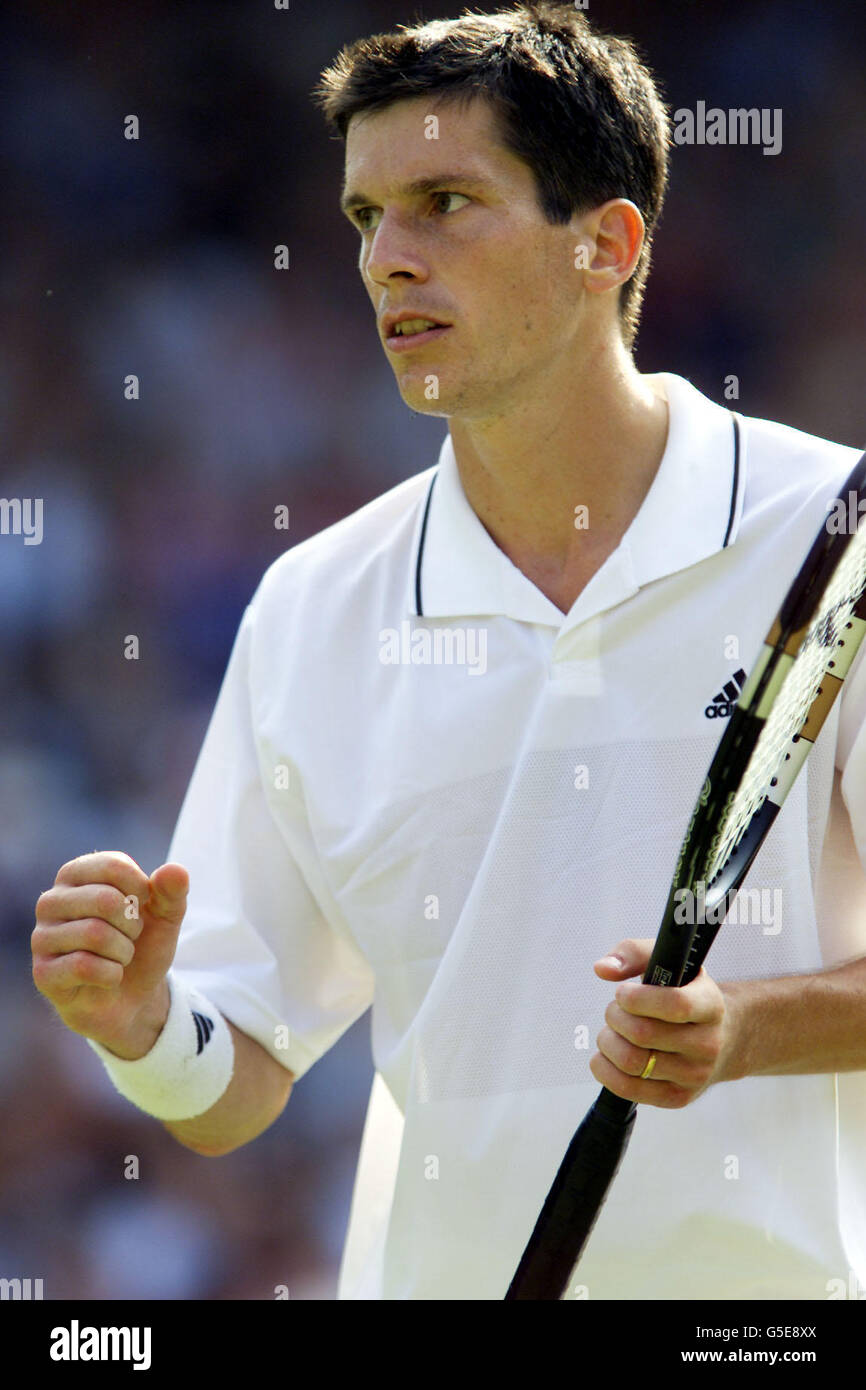 Tennis henman fist hi-res stock photography and images - Alamy