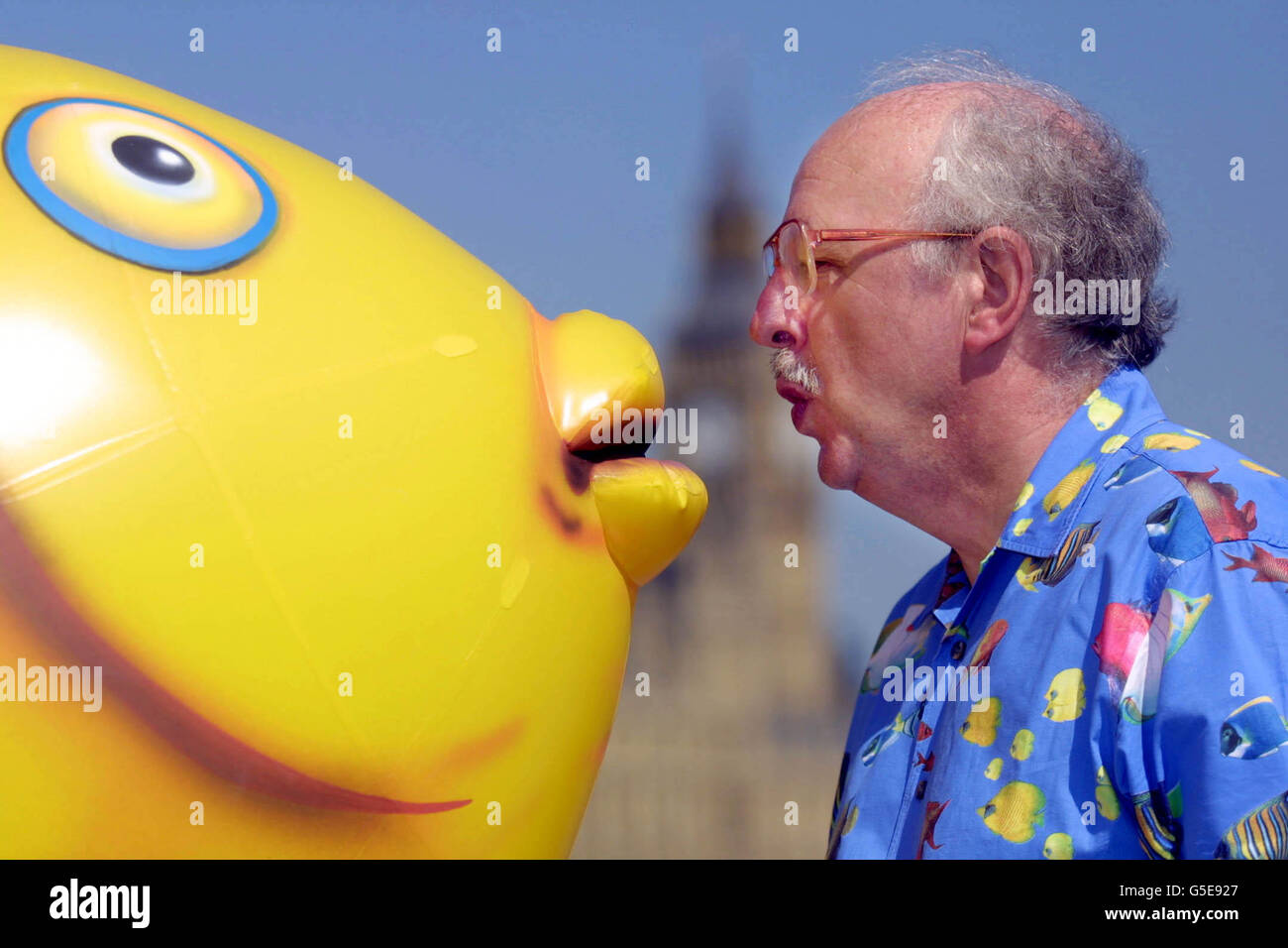 Former TV weatherman Michael Fish at the launch of 'Water Theme Month ...