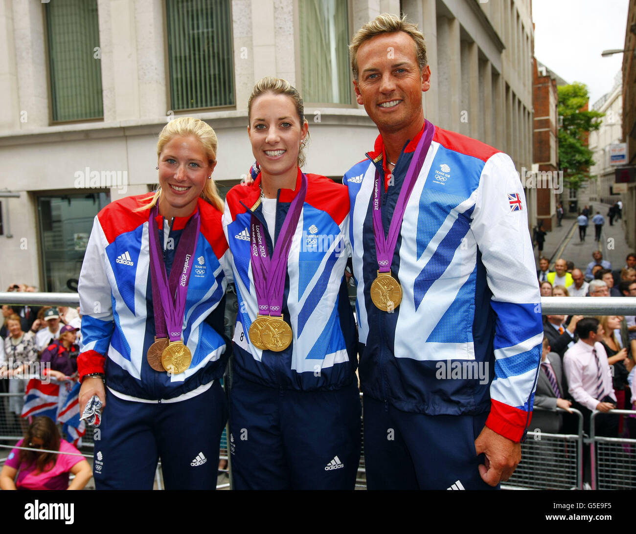 London Olympic Games - Athletes Victory Parade Stock Photo - Alamy