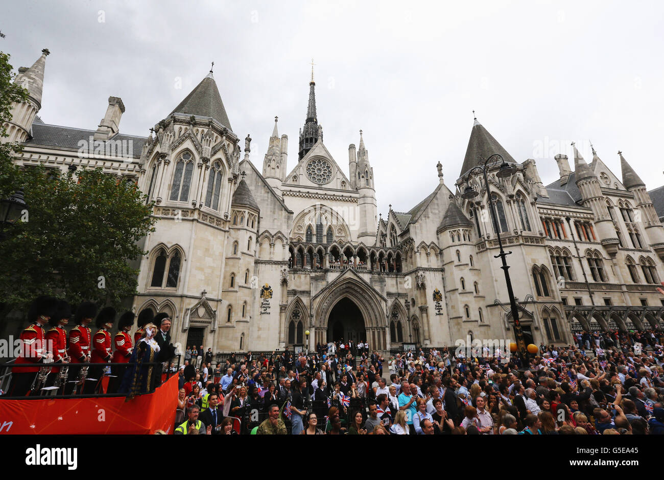 London Olympic Games - Athletes Victory Parade Stock Photo - Alamy