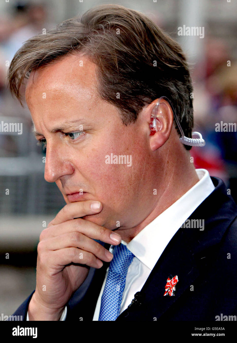 David Cameron during the Olympic and Paralympic Athletes Victory parade ...
