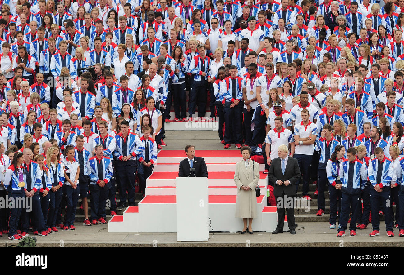 London Olympic Games - Athletes Victory Parade Stock Photo - Alamy