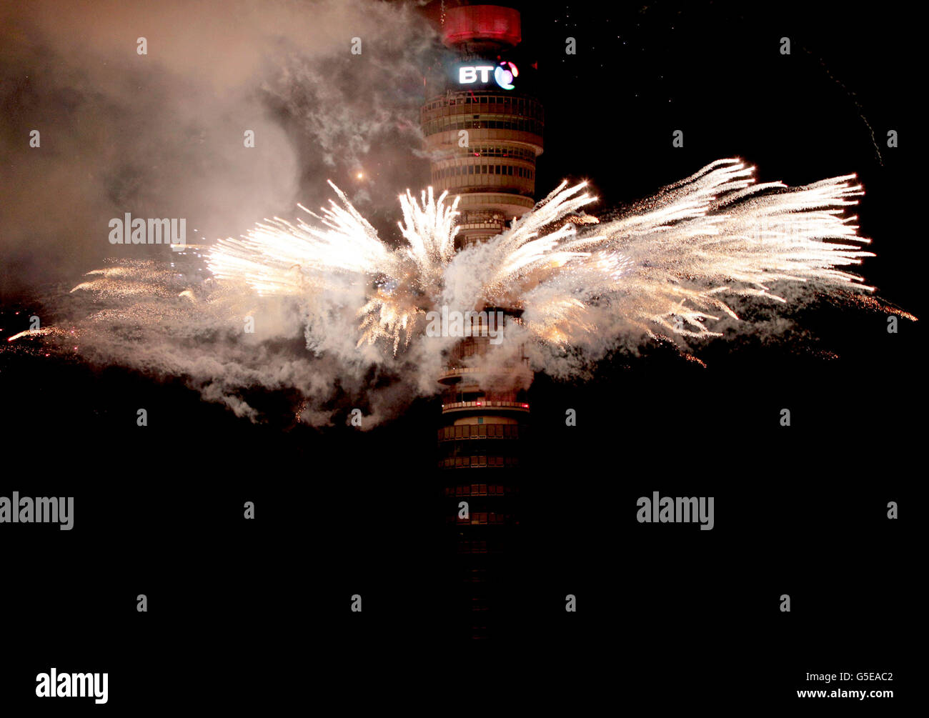 Bt tower fireworks hi-res stock photography and images - Alamy