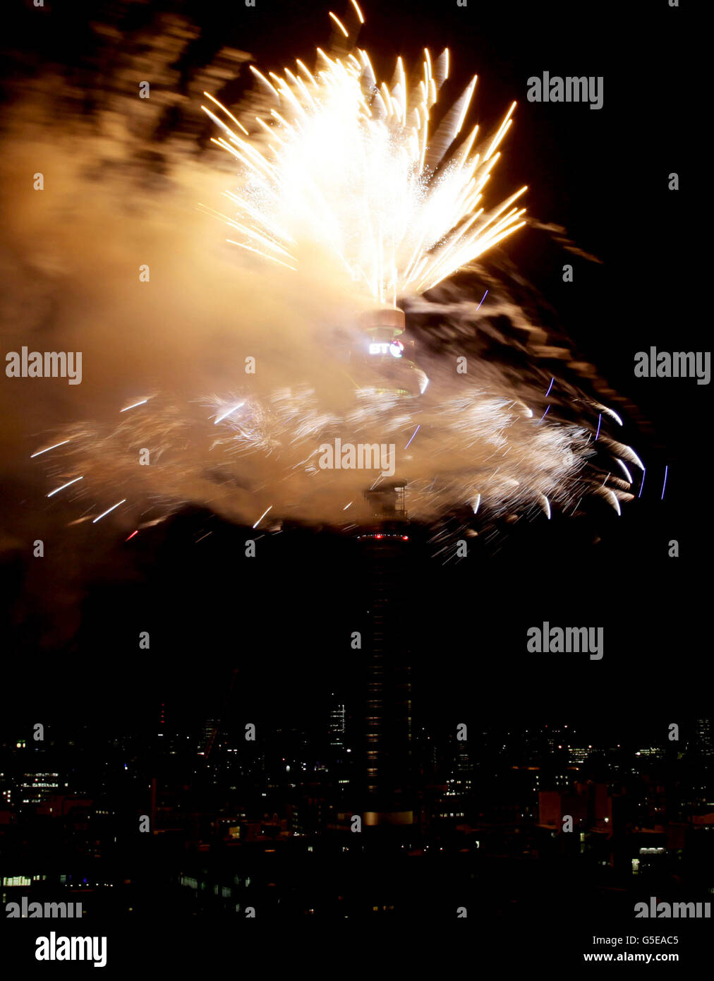 Bt tower fireworks hi-res stock photography and images - Alamy