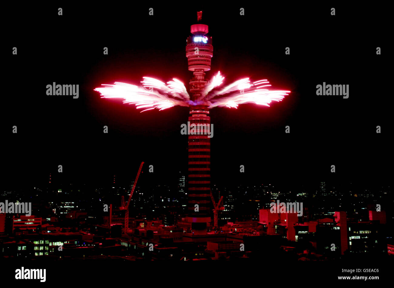 Bt tower fireworks hi-res stock photography and images - Alamy