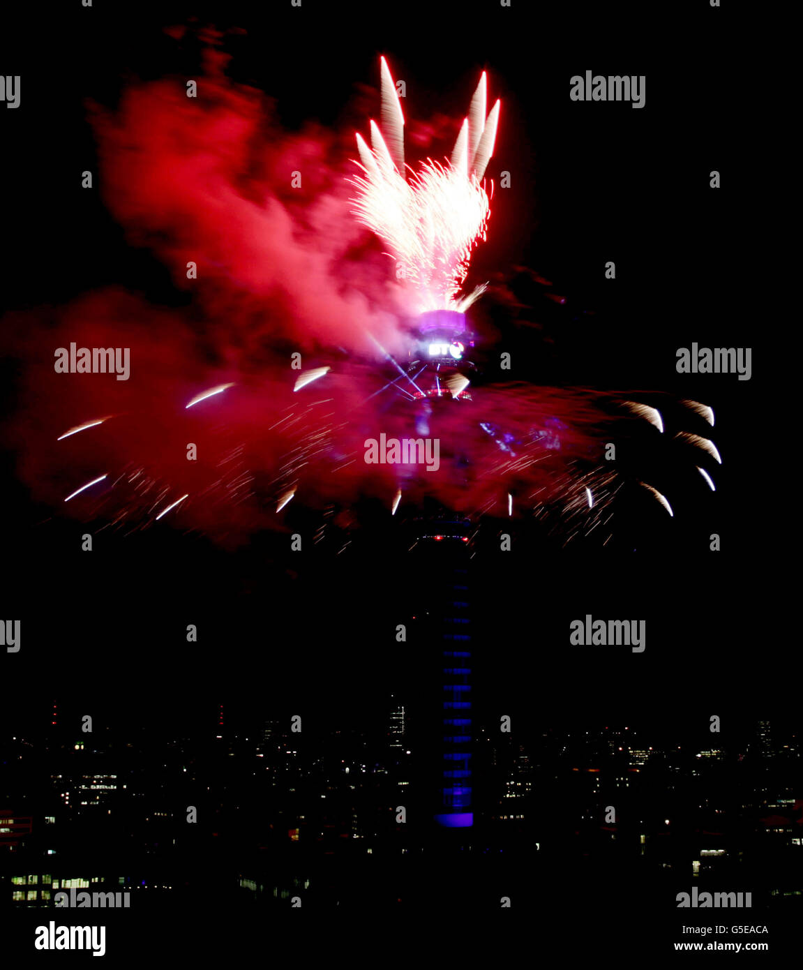 Bt tower fireworks hi-res stock photography and images - Alamy