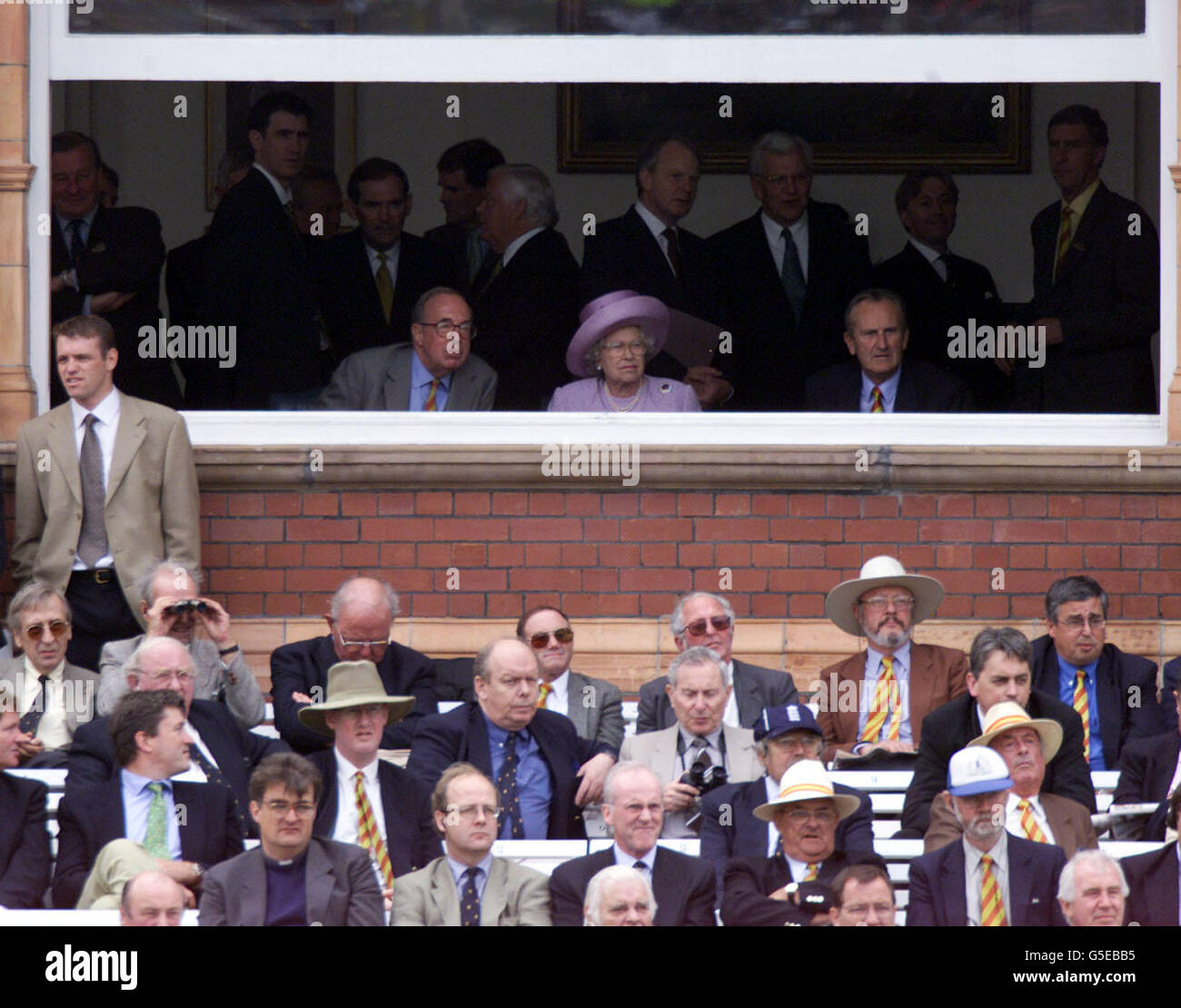 Cricket England v Australia/ Queen Stock Photo - Alamy