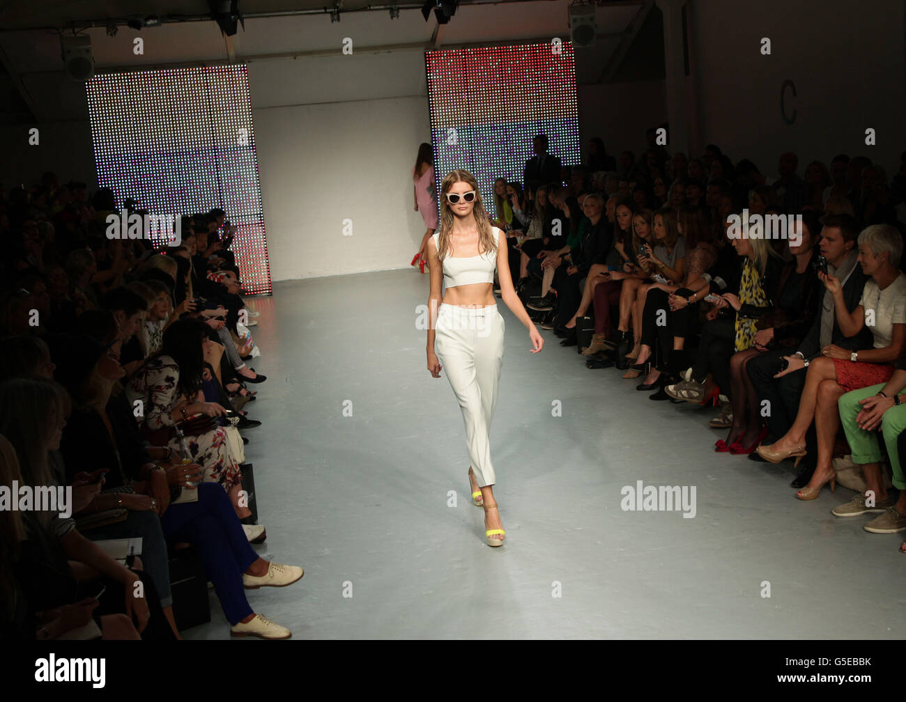 Zoe Jordan Catwalk - London Fashion Week Stock Photo - Alamy