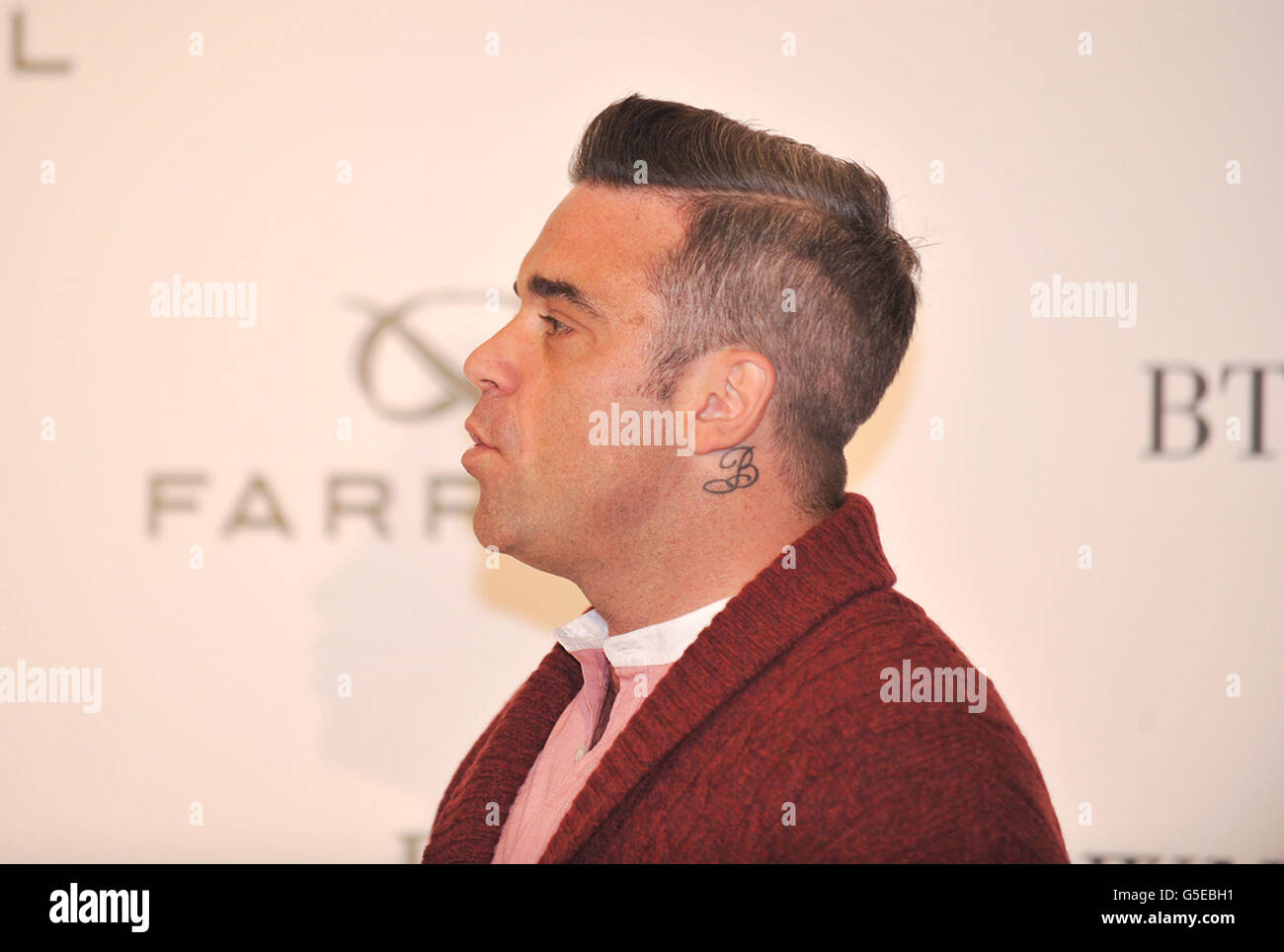 Singer Robbie Williams at the launch of Farrell, the brand inspired by ...