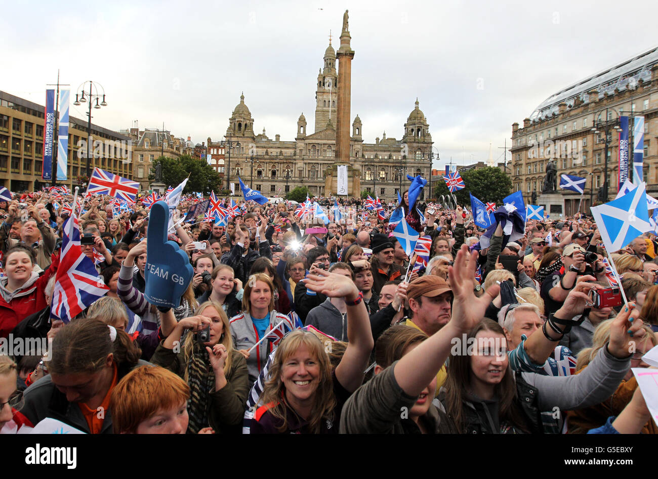 Scots Olympics parade Stock Photo - Alamy
